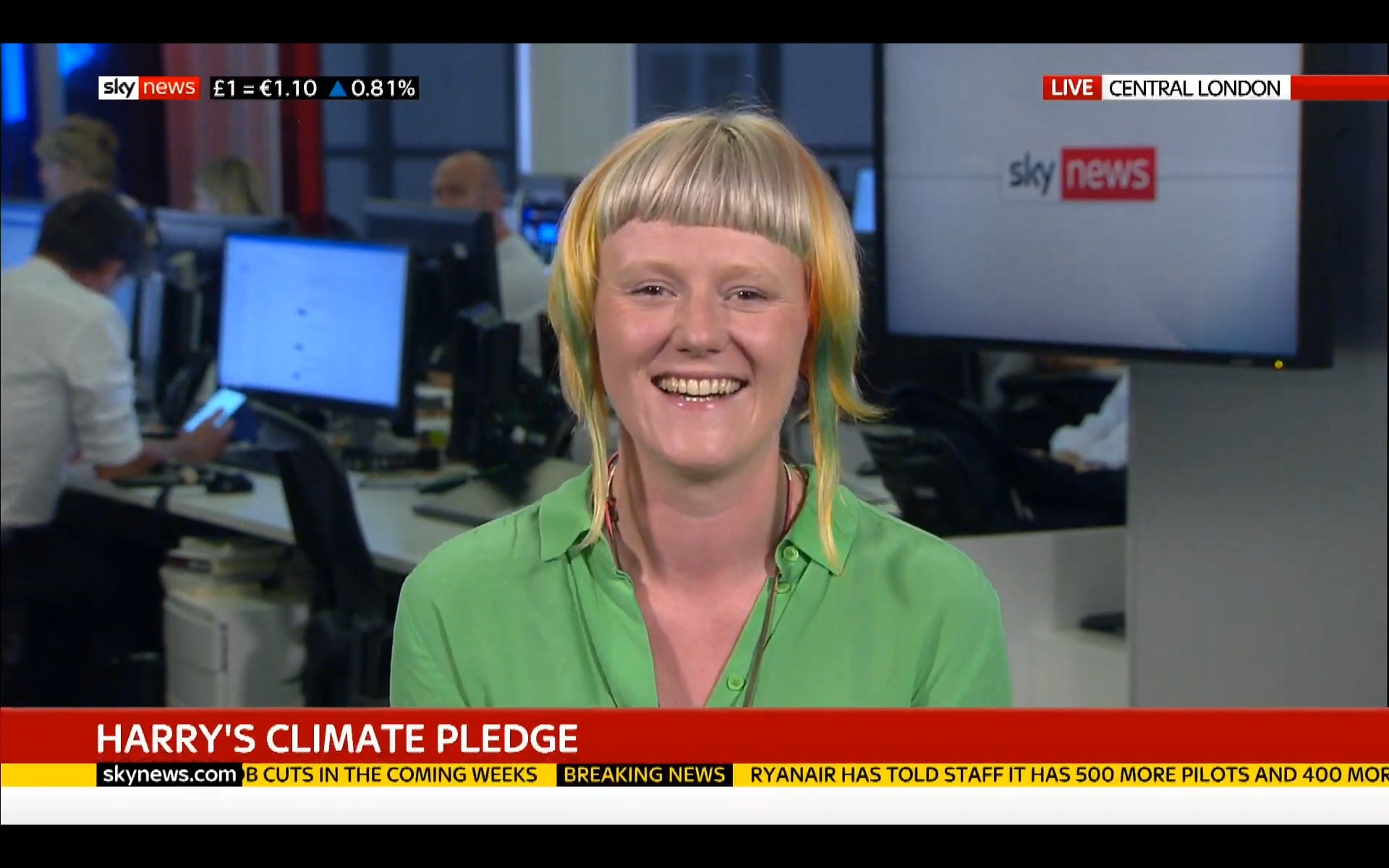 Clare Farrell | Sky News - Extinction Rebellion UK