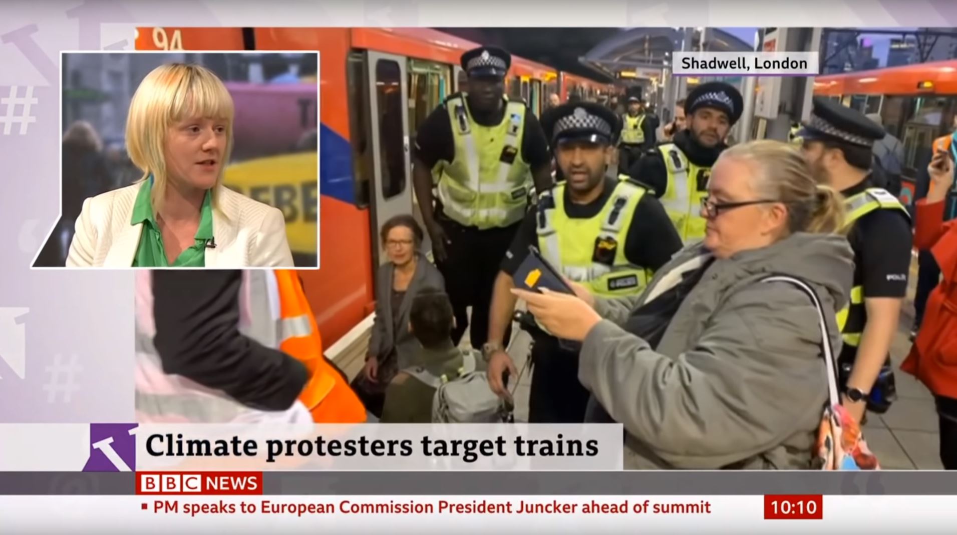 BBC News London | Clare Farrell | 17.10.2019 - Extinction Rebellion UK