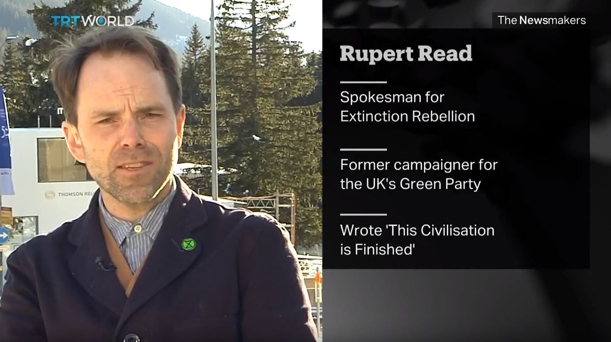 Dr. Rupert Read | World Economic Forum 2020 - Extinction Rebellion UK
