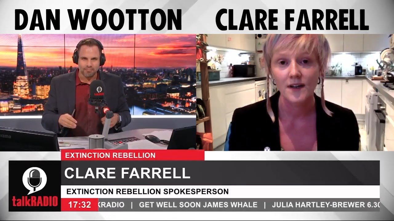Clare Farrell TalkRadio - Extinction Rebellion UK
